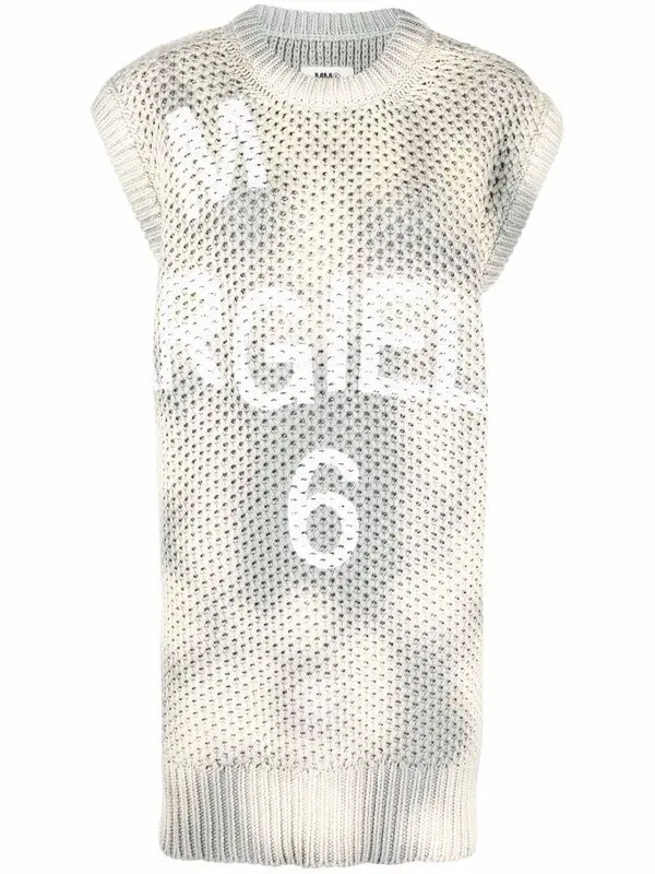 MAISON MARGIELA Tie-dye Knitted Dress
