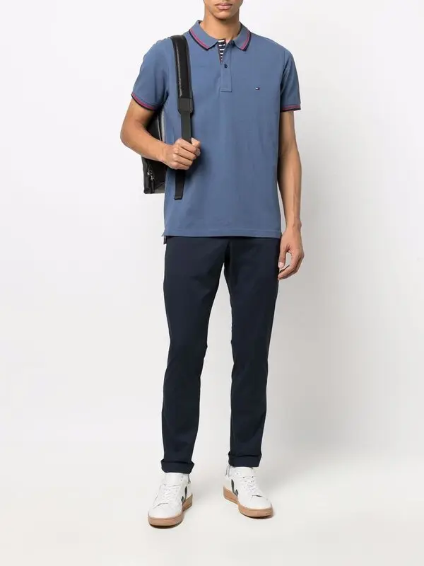 DONDUP Pleated Slim-fit Chinos - Blue
