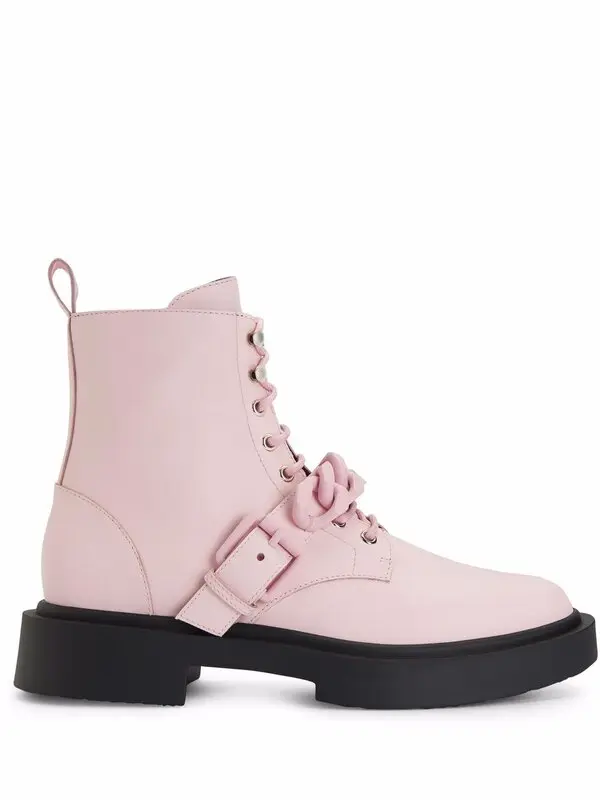 GIUSEPPE ZANOTTI Adric Chain-trim Combat Boots