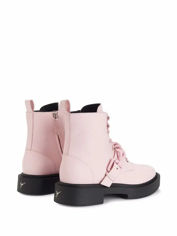 GIUSEPPE ZANOTTI Adric Chain-trim Combat Boots