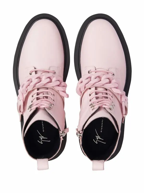 GIUSEPPE ZANOTTI Adric Chain-trim Combat Boots