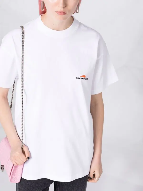 Balenciaga Year Of The Tiger Oversized T-Shirt In White - 50% Off