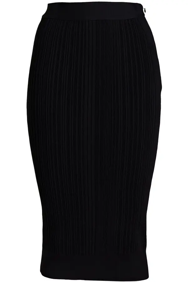 Herve Leger Ribbed Bandage Skirt