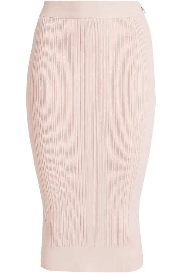 Herve Leger Ribbed Bandage Skirt