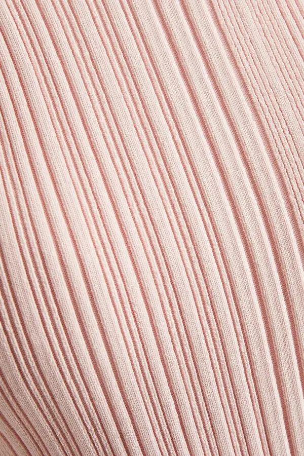 Herve Leger Cutout Twisted Ribbed Bandage Top