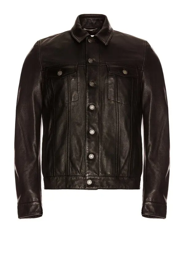 Saint Laurent Classic Leather Jacket - Black
