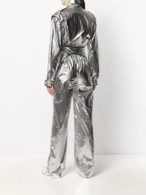 Off-White Racing Metallic Effect Jumpsuit