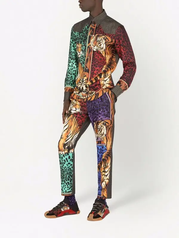 Dolce & Gabbana Tiger-print Trousers