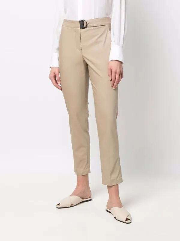 Brunello Cucinelli Cropped Slim-fit Trousers