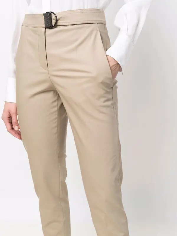 Brunello Cucinelli Cropped Slim-fit Trousers