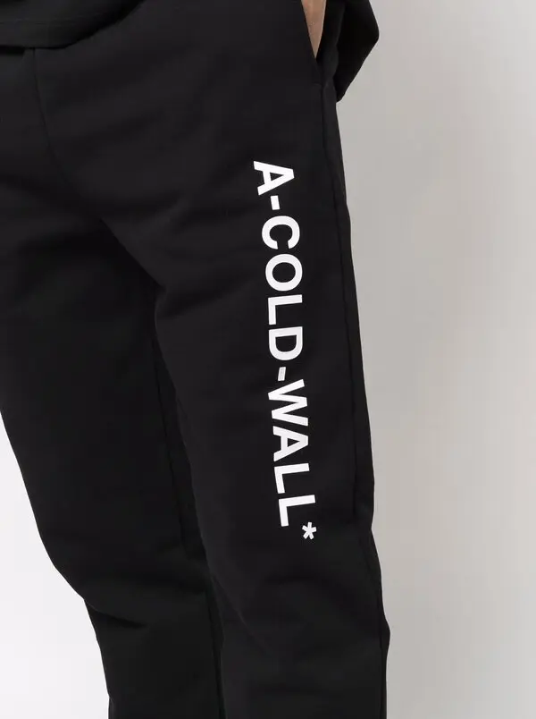 A-COLD-WALL* Logo-print Tapered Joggers - Black