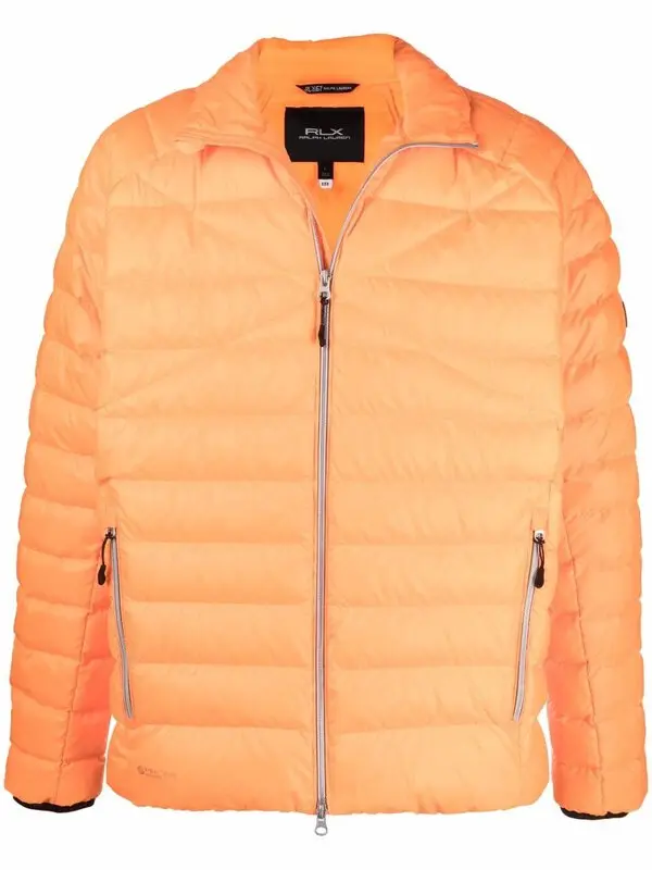Polo Ralph Lauren Padded Zipped Jacket - Orange