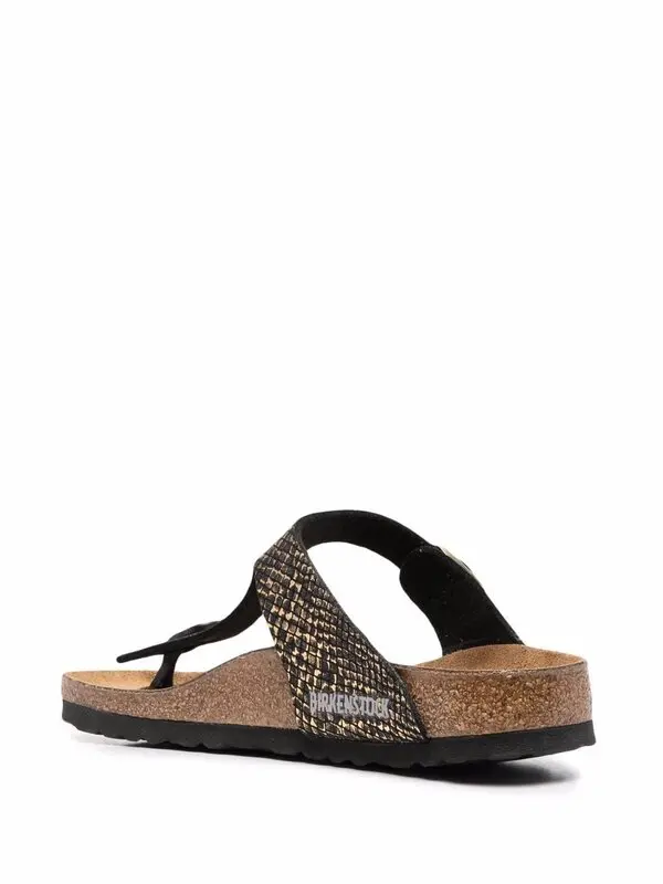 BIRKENSTOCK Gizeh Python-effect Sandals