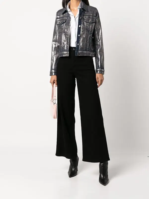 MADISON MAISON Metallic Denim Jacket