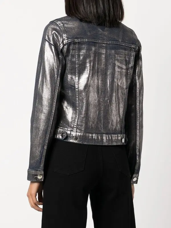 MADISON MAISON Metallic Denim Jacket