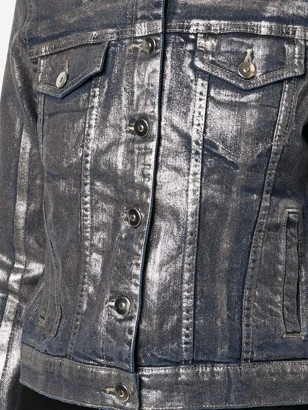 MADISON MAISON Metallic Denim Jacket
