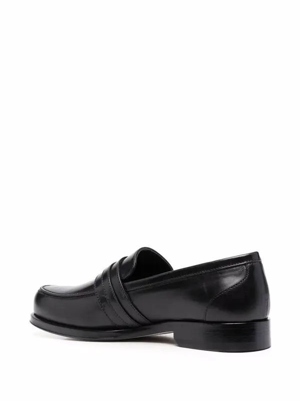 SERGIO ROSSI Buckle-detail Leather Loafers