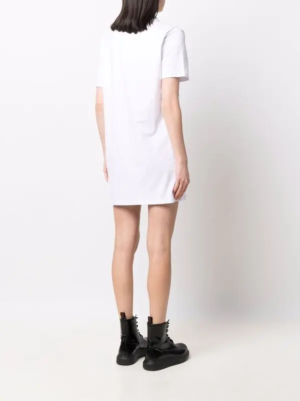Philipp Plein Skull Rhinestone T-shirt Dress