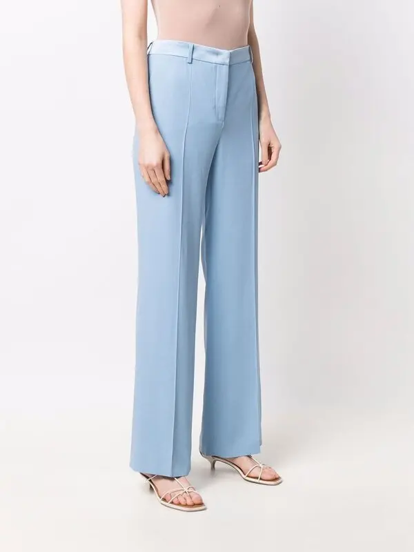 Alberta Ferretti High-waisted Straight Leg Tailored Trousers