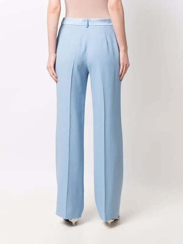 Alberta Ferretti High-waisted Straight Leg Tailored Trousers