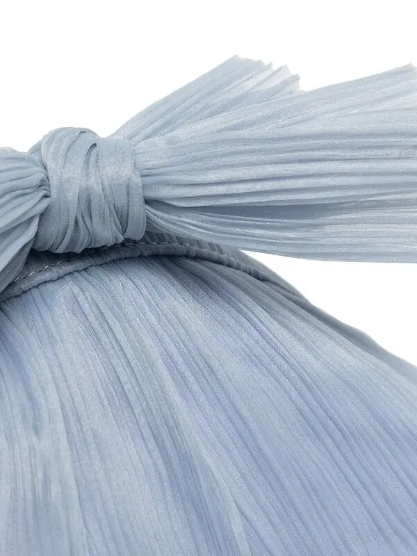 LOEFFLER RANDALL Rochelle Pleated Bow Clutch Bag