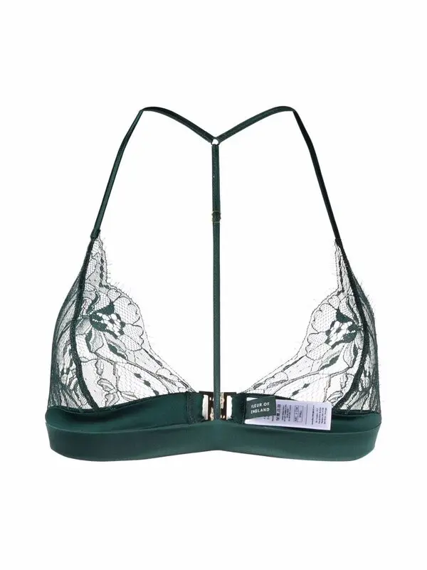 FLEUR OF ENGLAND Ela Lace-trim Boudoir Bra