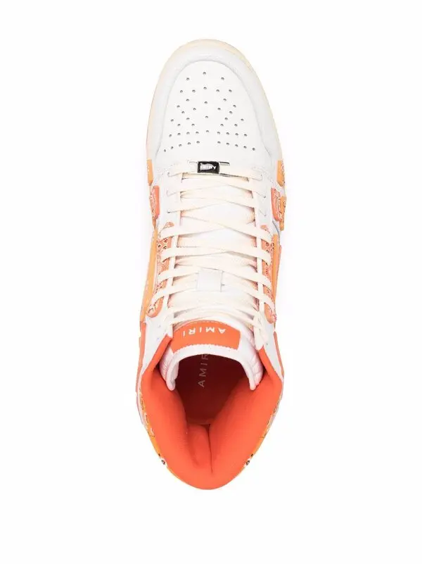 Amiri Skel-top Hi Bandana Sneakers - White