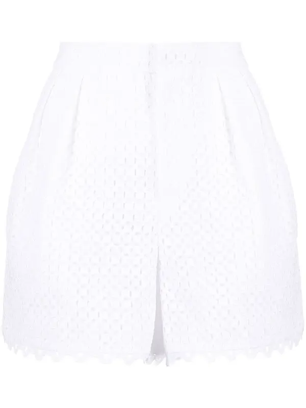 Dice Kayek Perforated-design Shorts