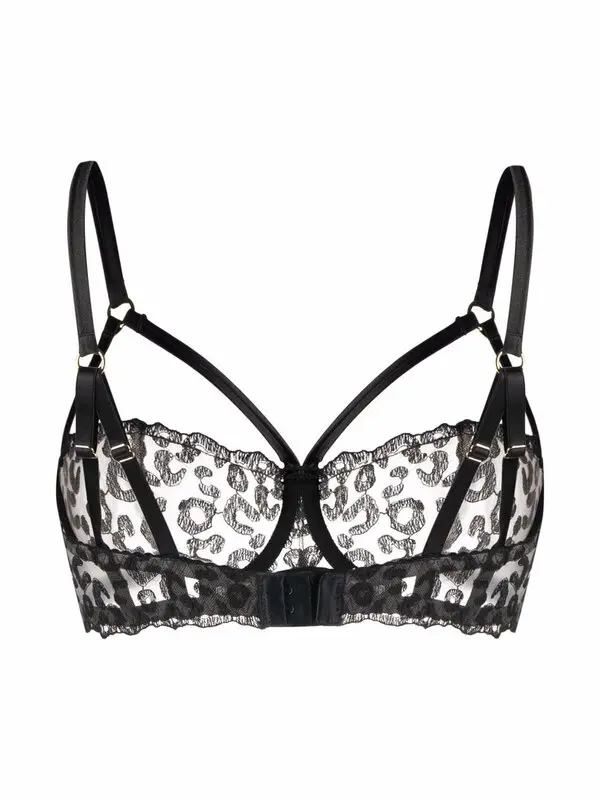 FLEUR OF ENGLAND Kittie Caged-strap Balcony Bra