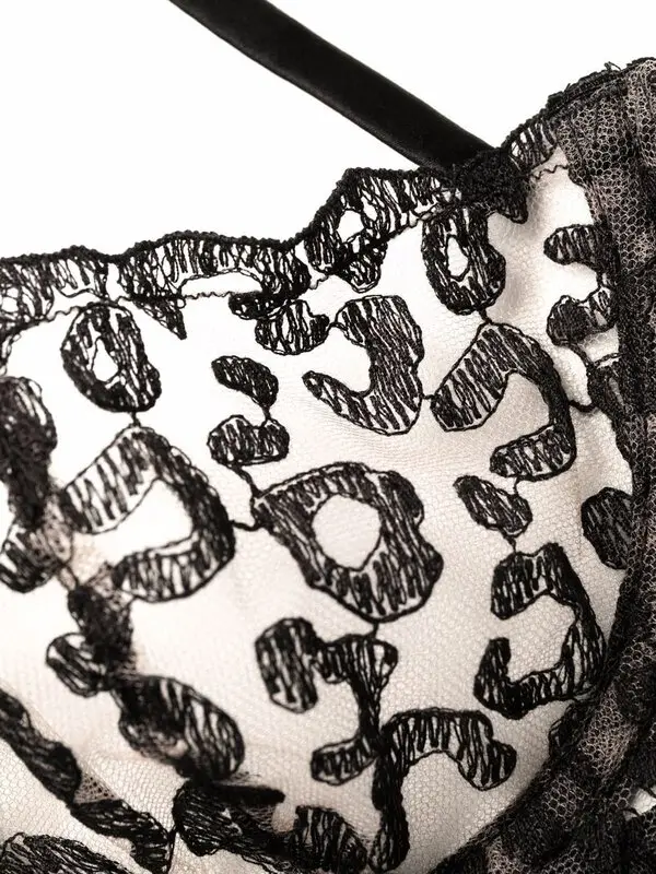 FLEUR OF ENGLAND Kittie Caged-strap Balcony Bra