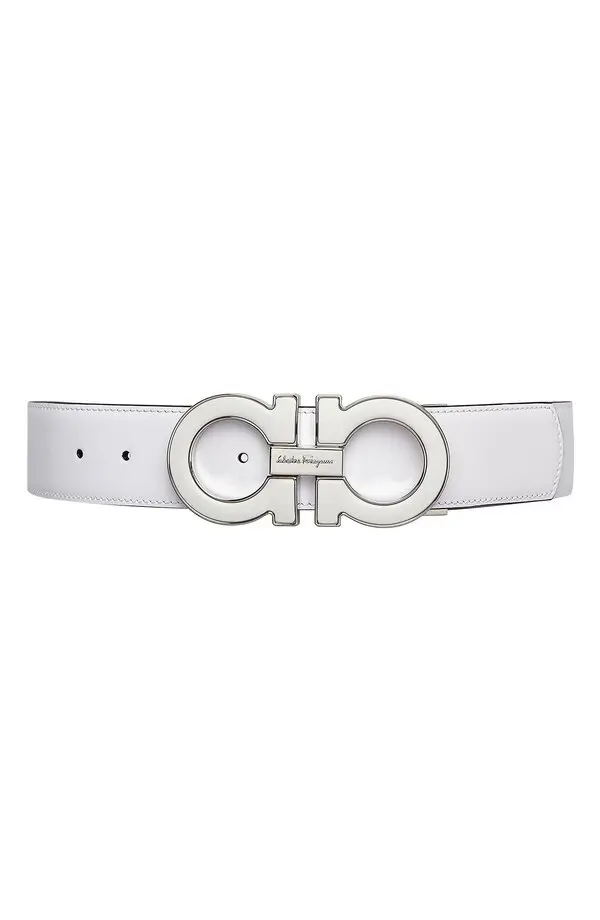 FERRAGAMO Paloma Reversible Leather Belt