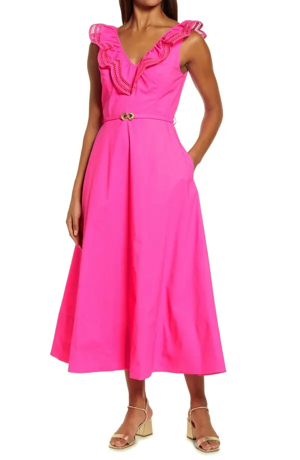 Lilly Pulitzer Carine Midi Dress - Raz Berry | Editorialist