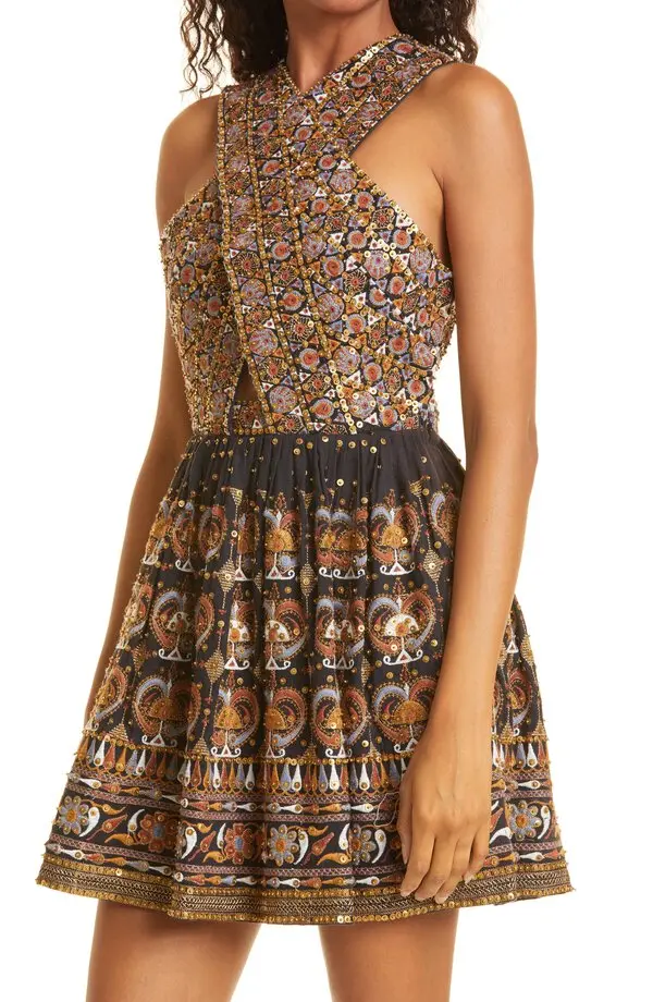 Ulla Johnson Priya Crisscross Dress - Moonlit | Editorialist