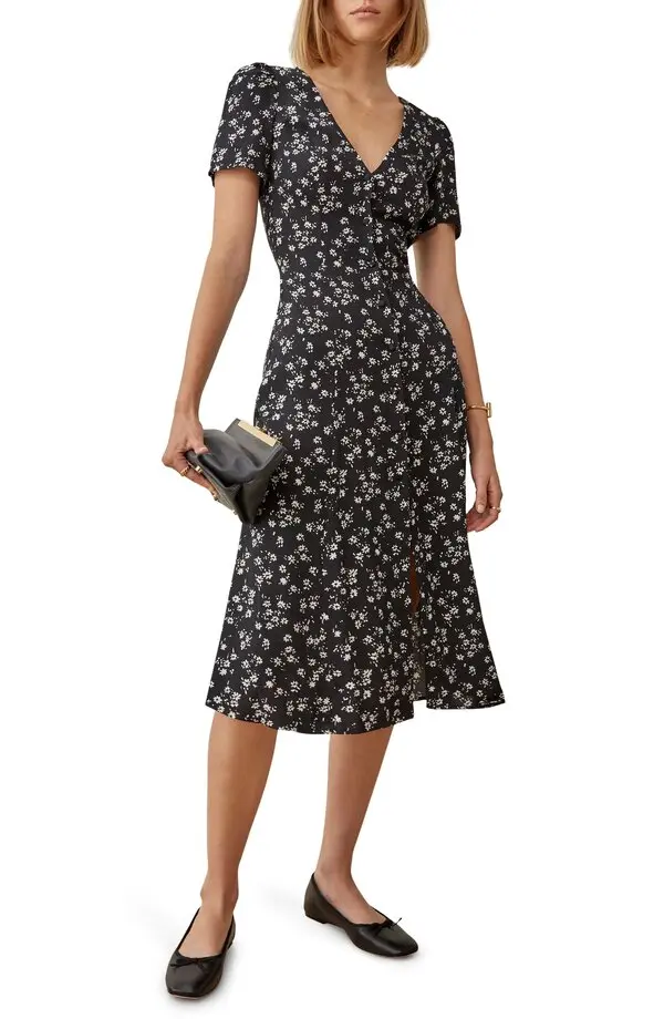 Reformation Locklin Dress In Jasmine - 30% Off | Editorialist