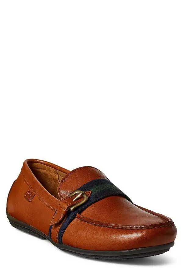 Ralph Lauren Chestnut Leather Loafers POLO Ralph Lauren Mens 8, Leather Driving Mocs, Driving  main image 4