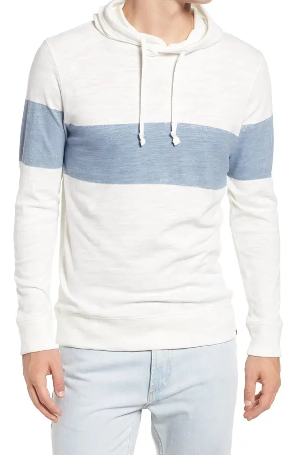 Faherty Brand Sunray Chest Stripe Hoodie