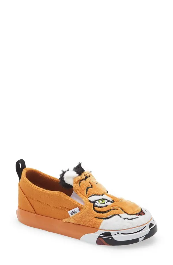 VANS X Project Cat Classic Slip-on Wild Tiger Sneaker In Project Cat/tiger