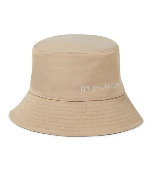 Ruslan Baginskiy Gabardine Bucket Hat - Beige