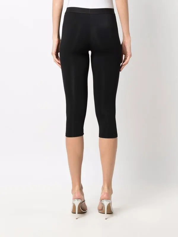 TOM FORD Cropped Logo-waistband Leggings - Black