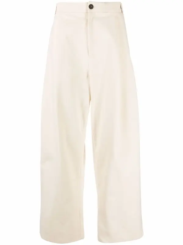 Studio Nicholson Wide-leg Pleated Trousers - Neutrals