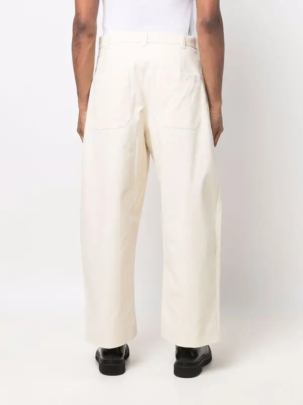 Studio Nicholson Wide-leg Pleated Trousers - Neutrals