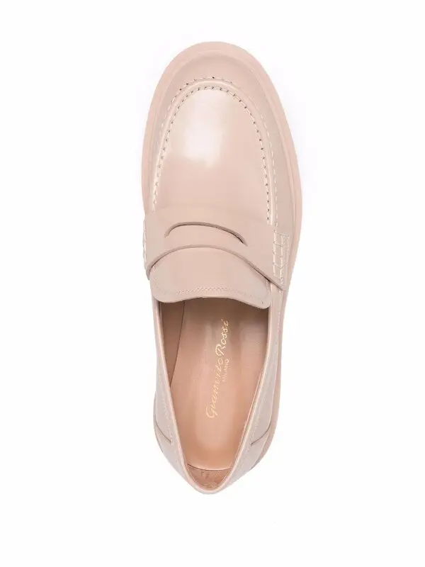GIANVITO ROSSI Harris Loafers - Neutrals