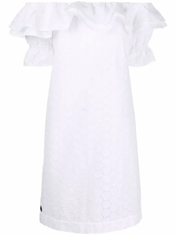 Philipp Plein Sangallo Lace Mini Dress