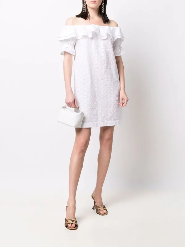 Philipp Plein Sangallo Lace Mini Dress