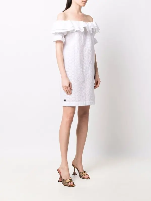 Philipp Plein Sangallo Lace Mini Dress
