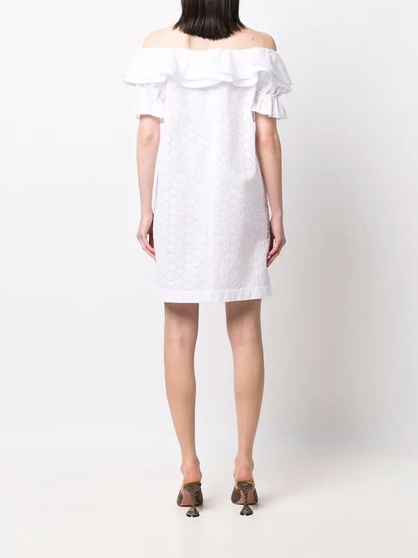 Philipp Plein Sangallo Lace Mini Dress