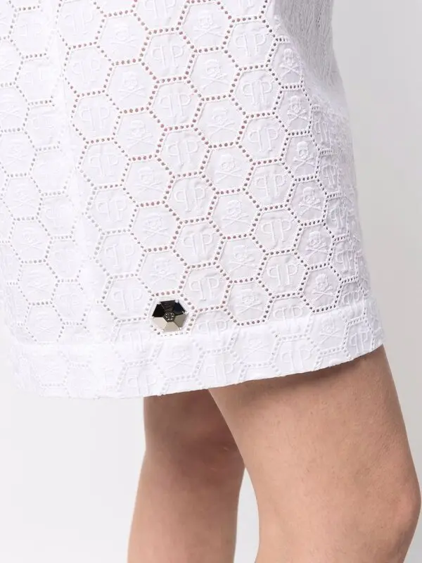 Philipp Plein Sangallo Lace Mini Dress