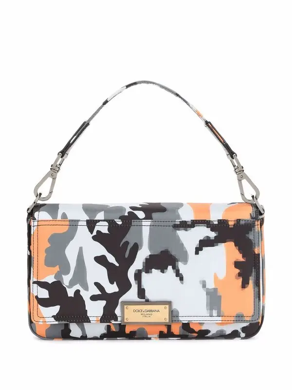 Dolce & Gabbana Camouflage-print Shoulder Bag - Black