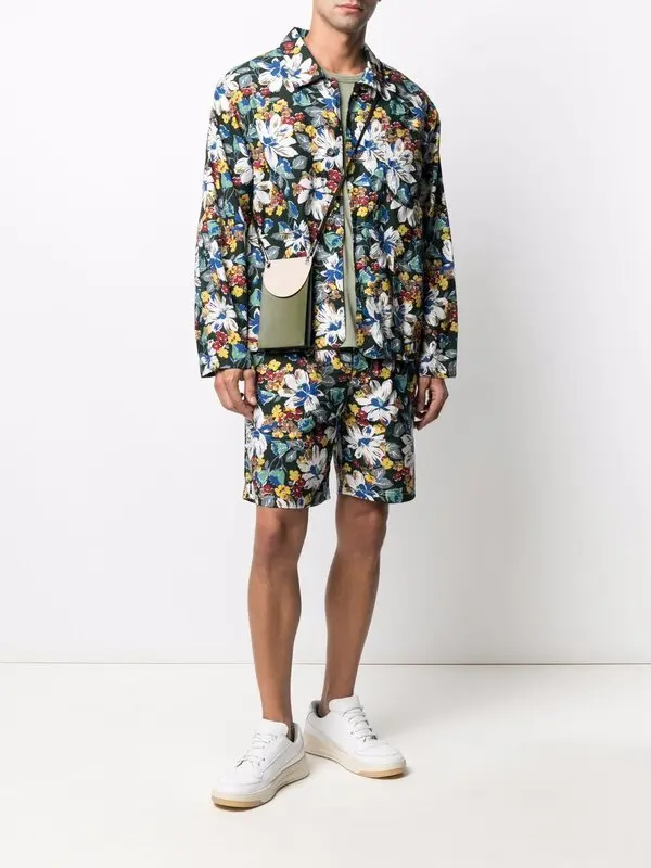 You Must Create Floral Drawstring Shorts
