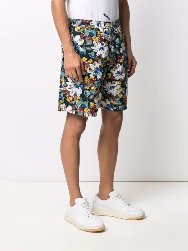 You Must Create Floral Drawstring Shorts